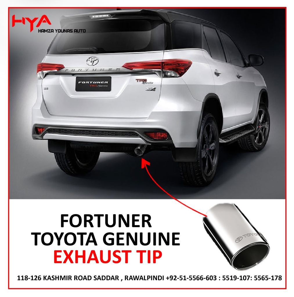 PC413-0K001 [EXHAUST TIP FORTUNER 2012 - 2016] | H Y A parts