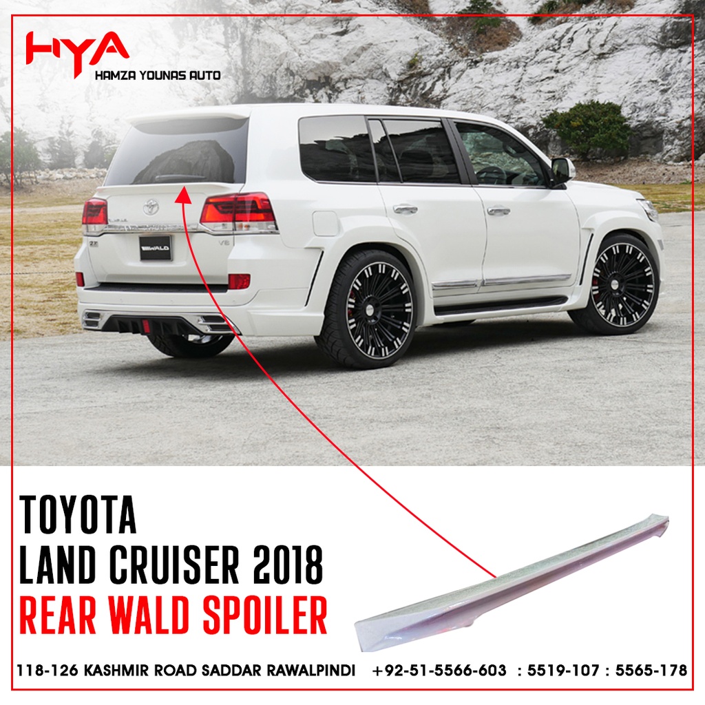 REAR DOOR SPOILER LC 200 SERIES WALD | H Y A parts