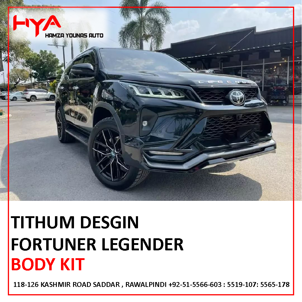 BODY KIT FORTUNER LEGENDER TITHUM STYLE CHINA BLACK | H Y A parts