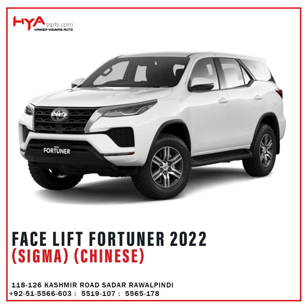 FACE LIFT FORTUNER 2022 CHINA | H Y A parts