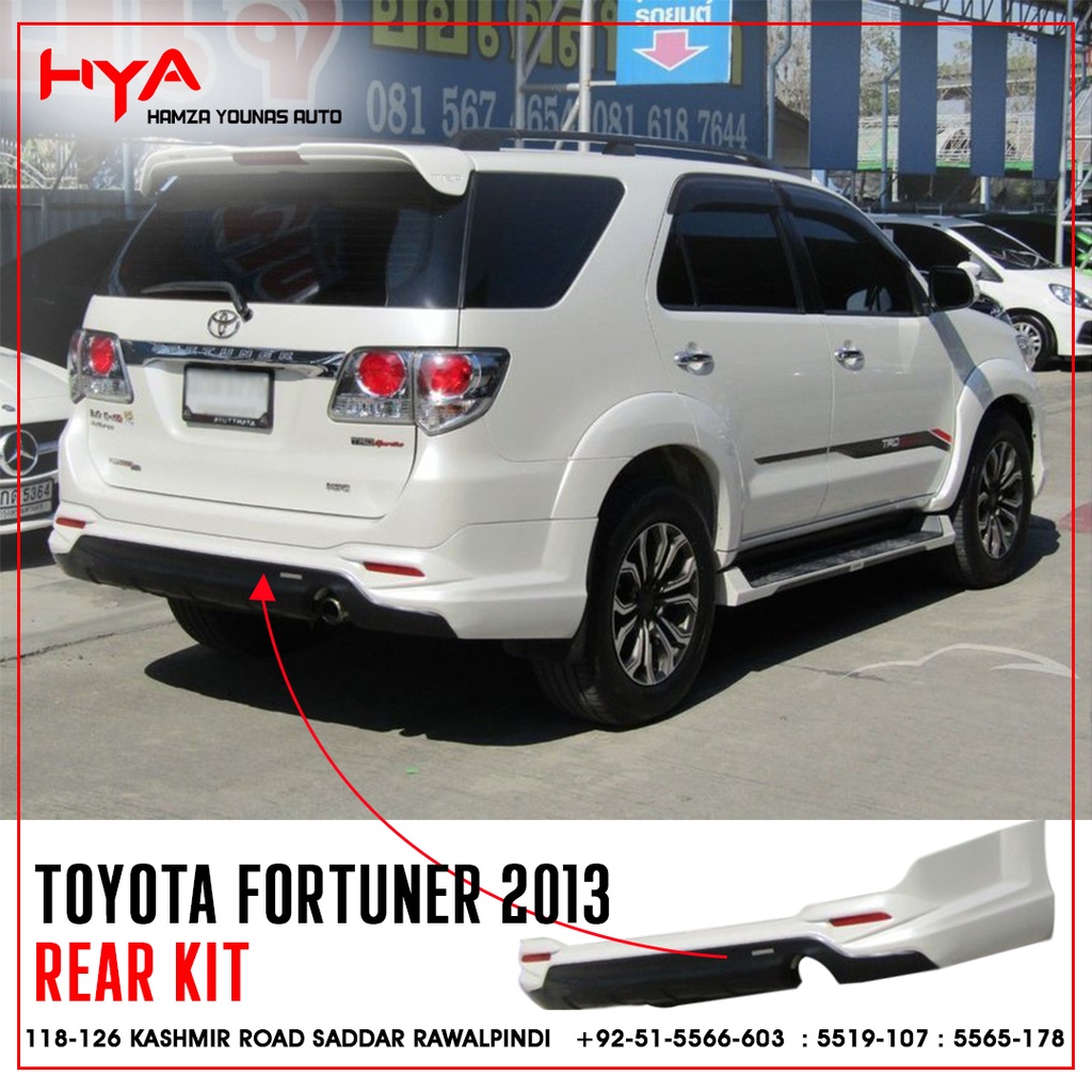 REAR BUMPER EXTENSION FORTUNER 2013 | H Y A parts