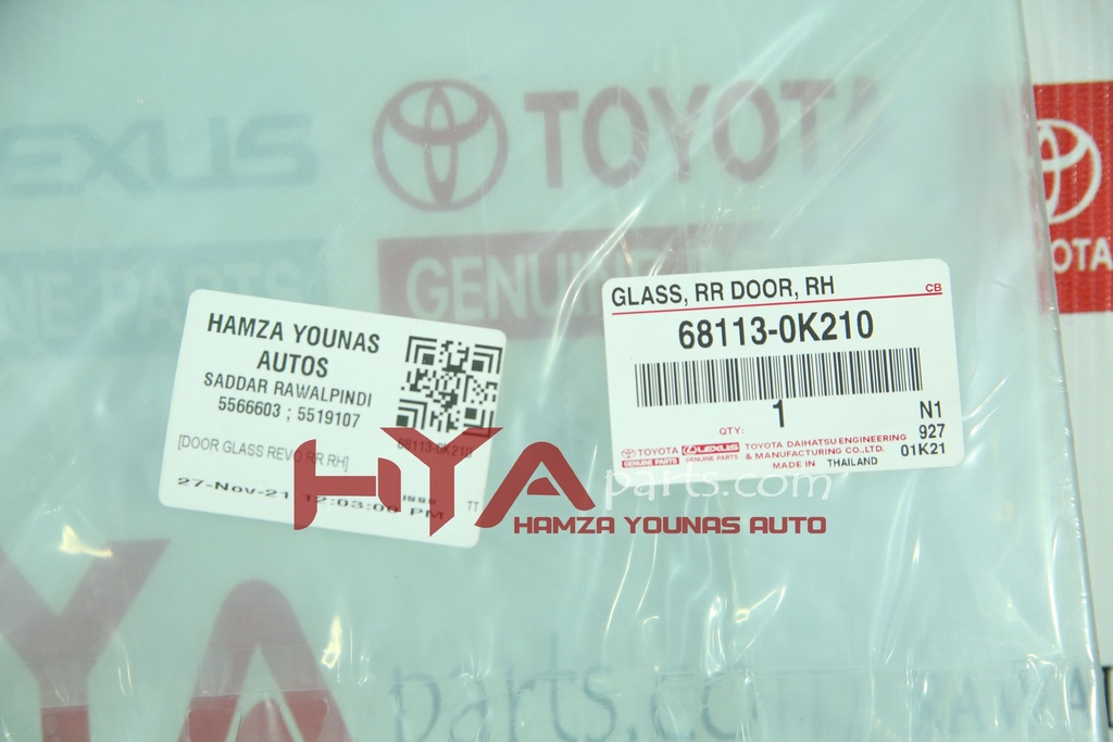 GLASS SUB-ASSY, REAR DOOR, RH | H Y A parts